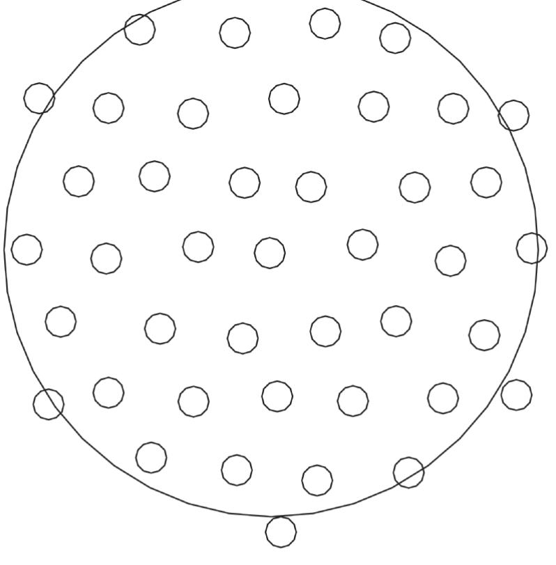 Bow leg location (starboard leg location similar)