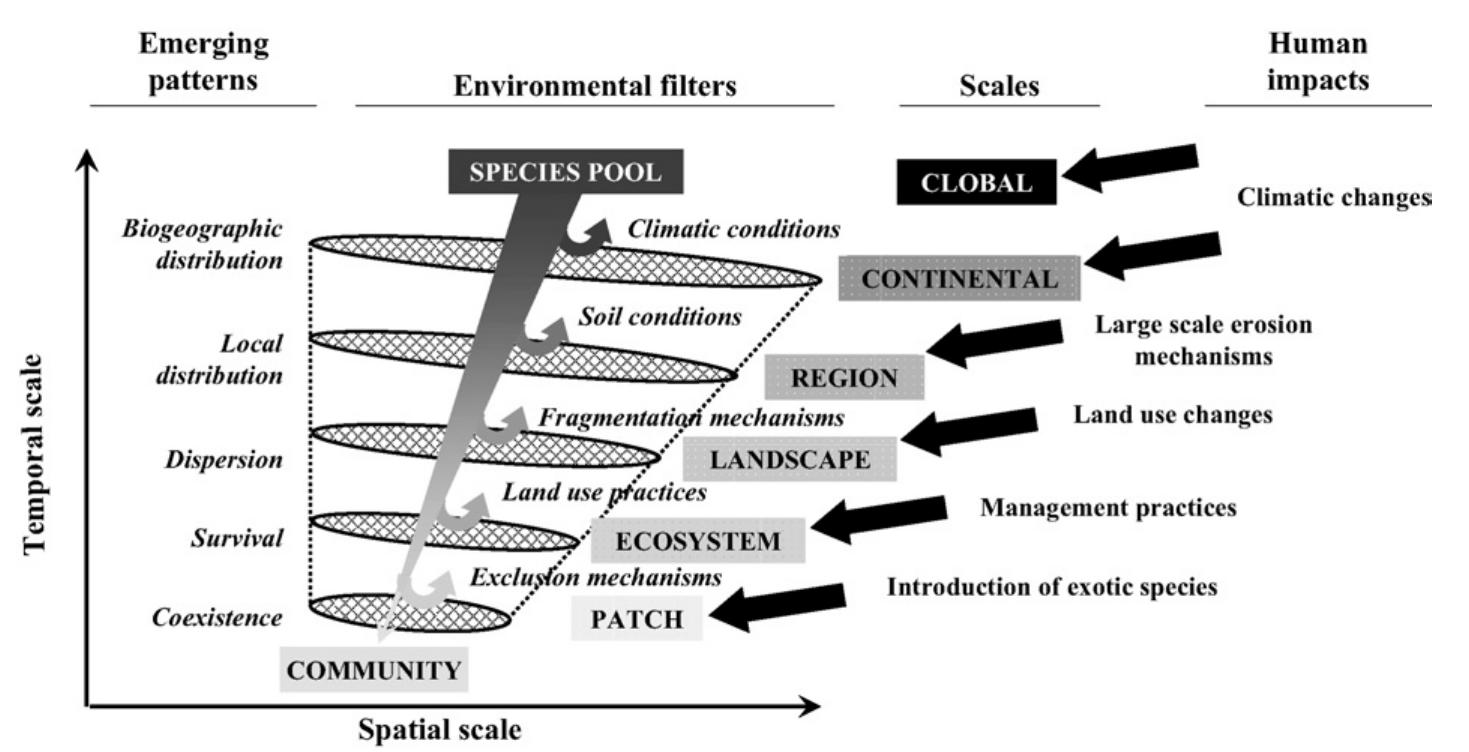 Conversion of natural vegetation into agroecosys- tems and