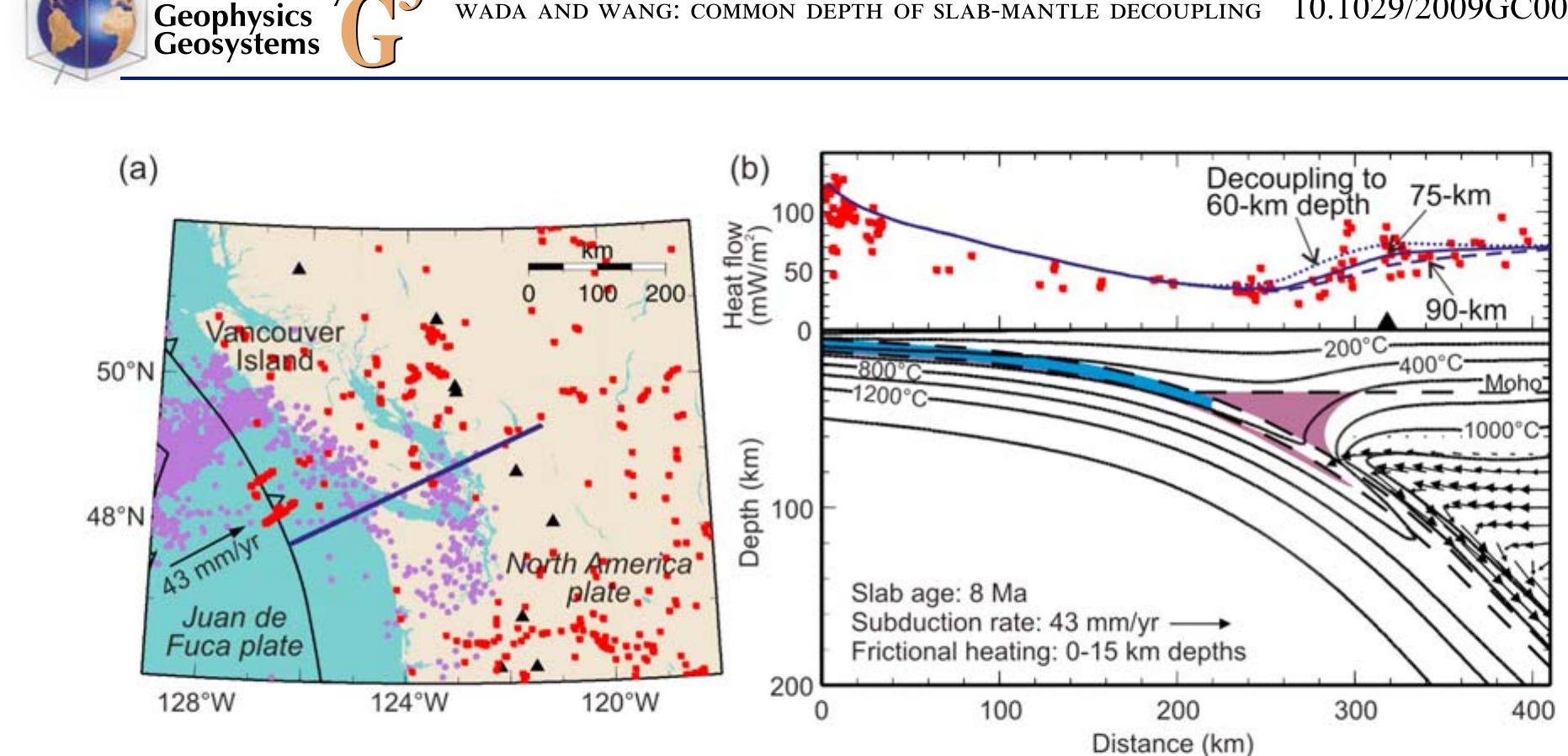 (a) map of northern cascadia (index number 1), showing the