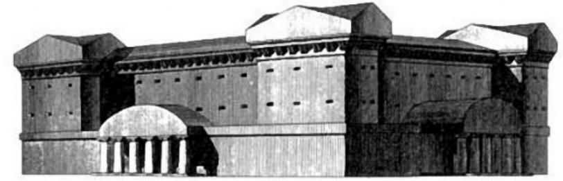 Perspective drawing, ledoux’s prison design proposal for