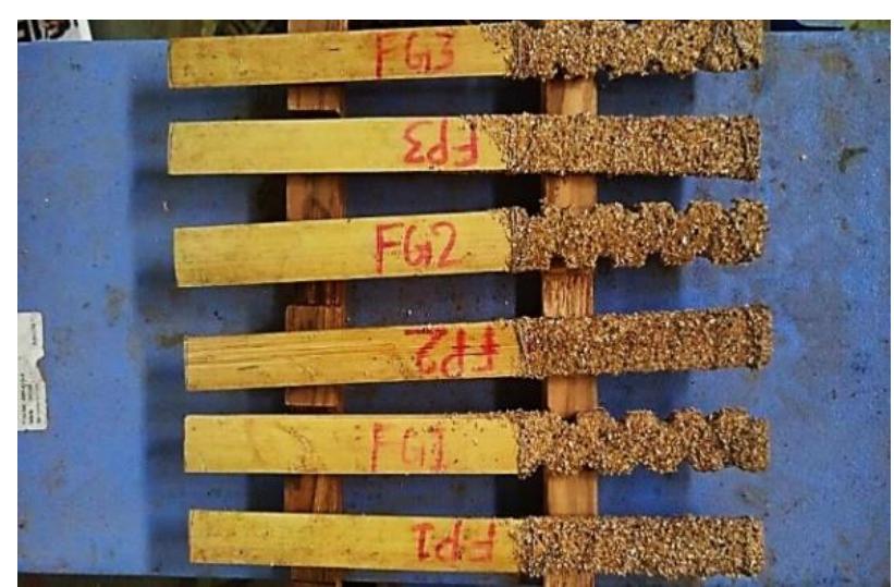 Epi bond -21 coating with sand particles