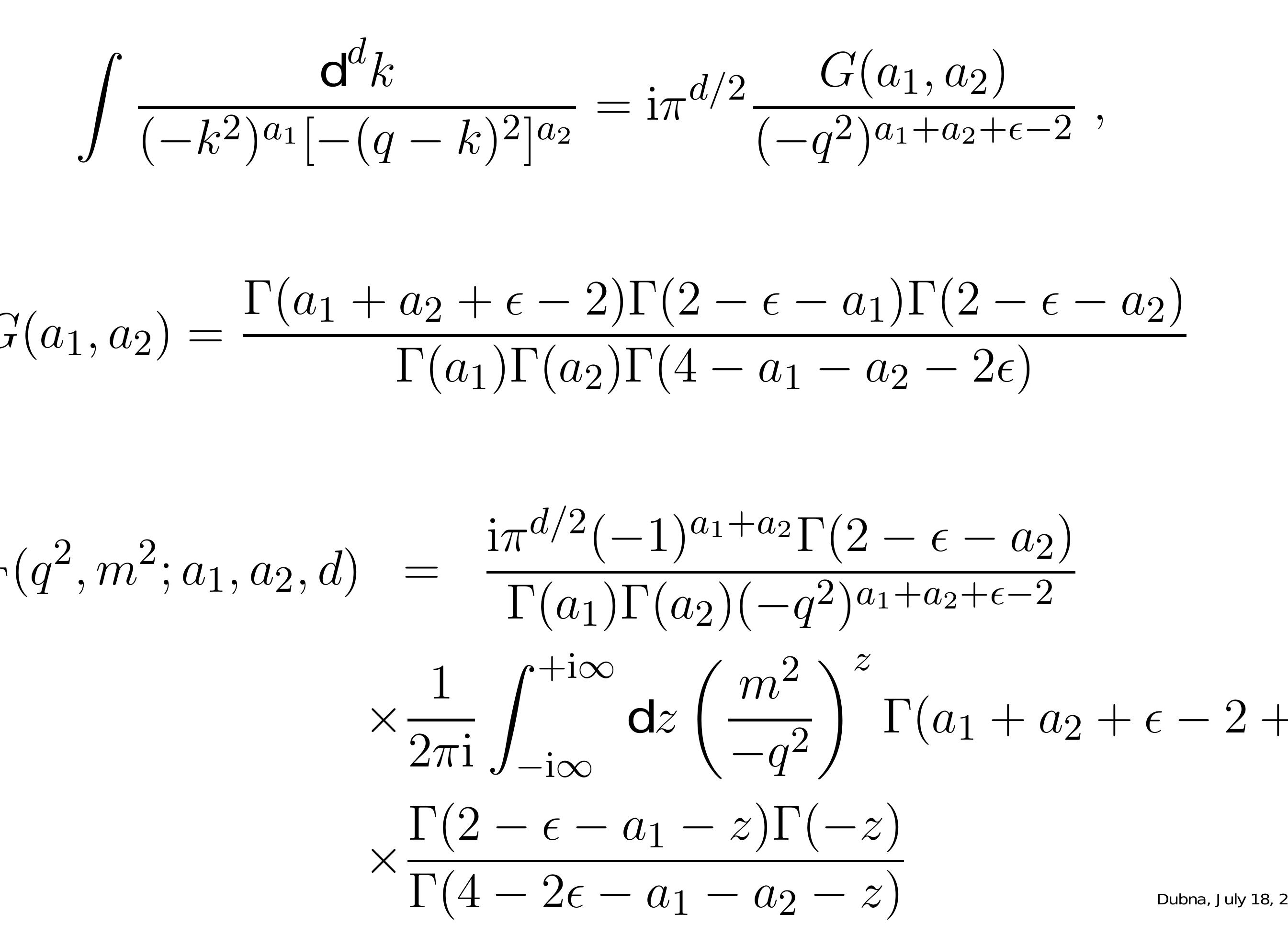 Figure 3 - Evaluating Feynman Integrals