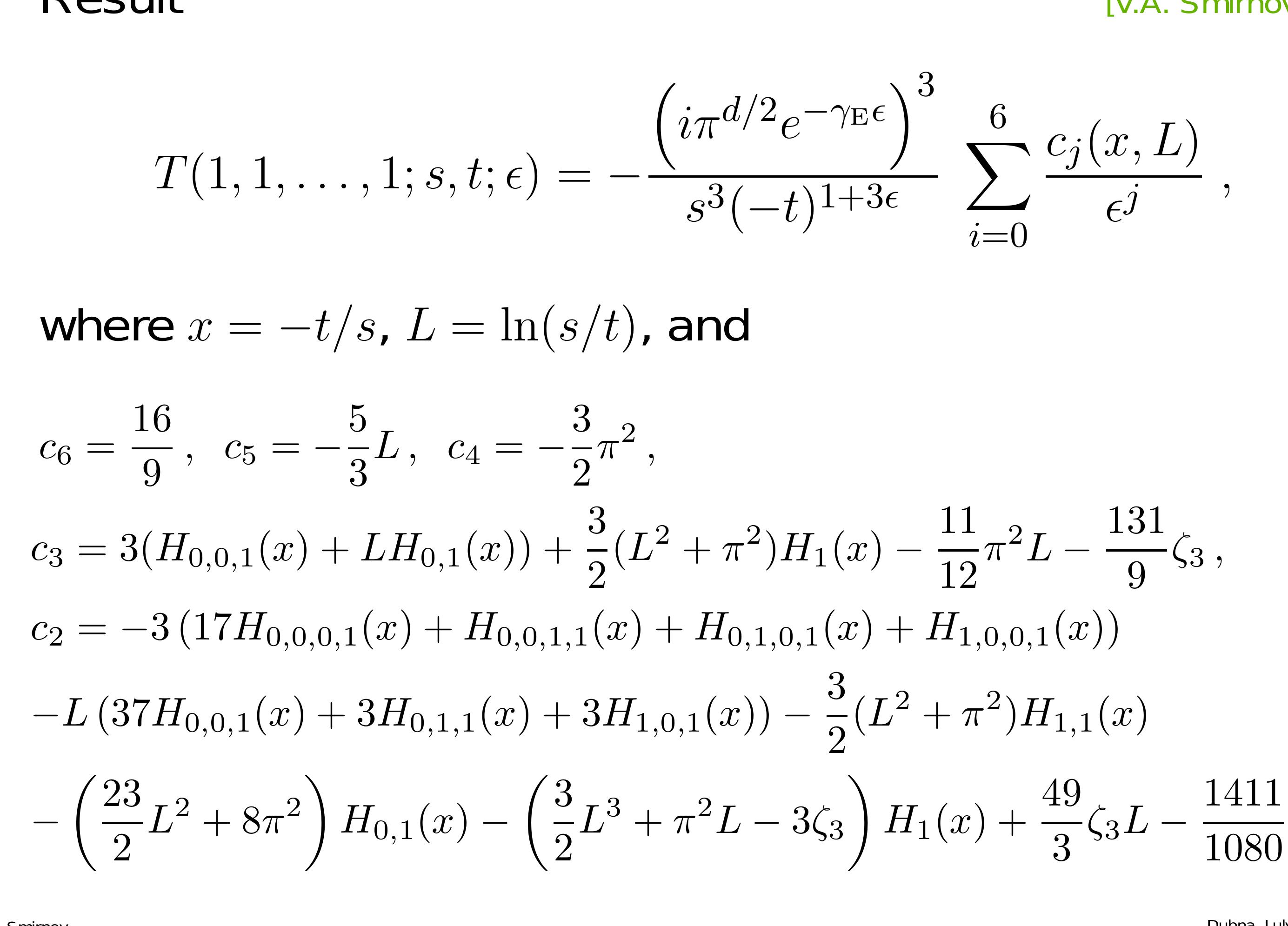 Figure 18 - Evaluating Feynman Integrals