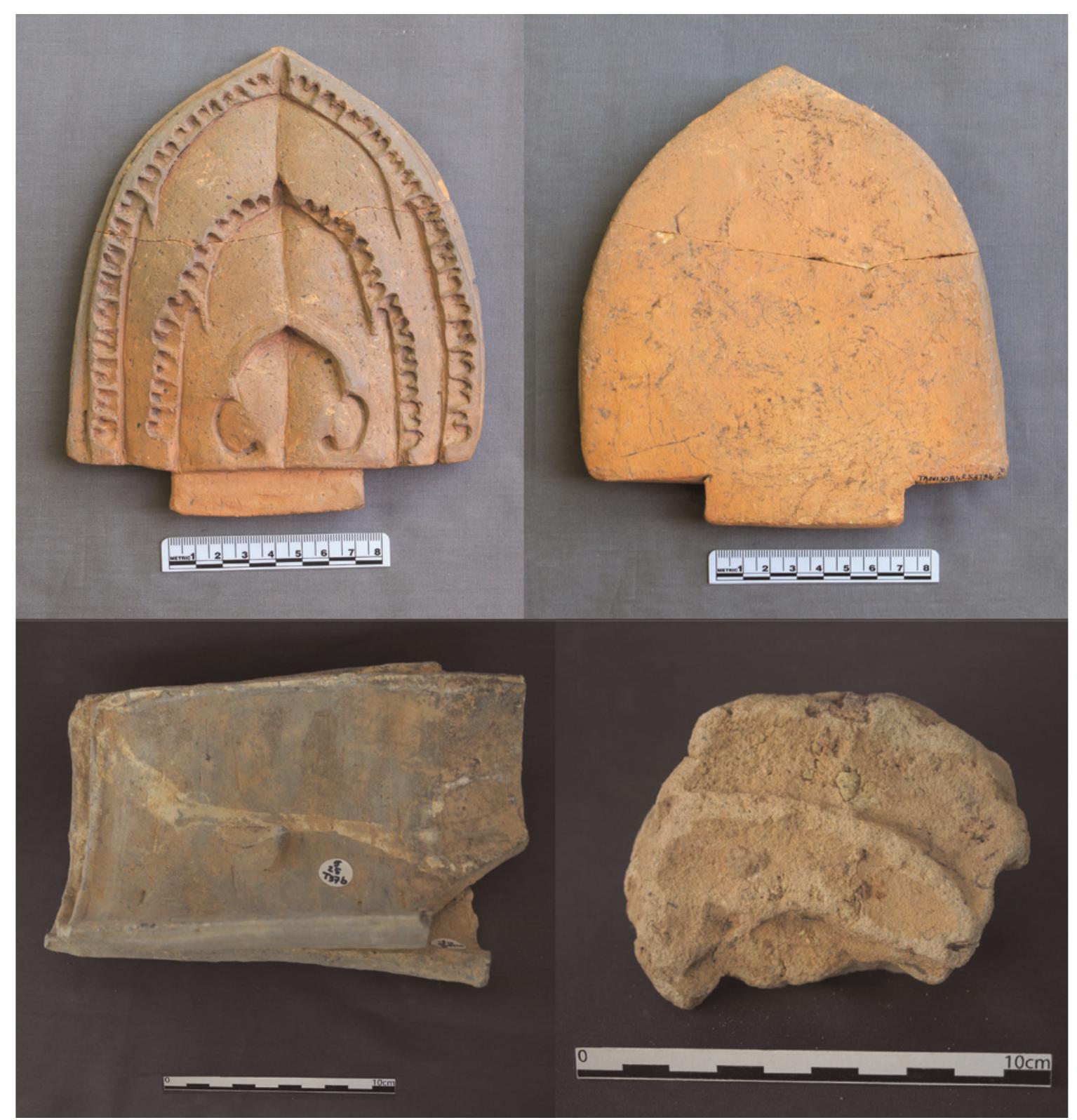 Forming and firing tools and wasters of khmer roof tiles: