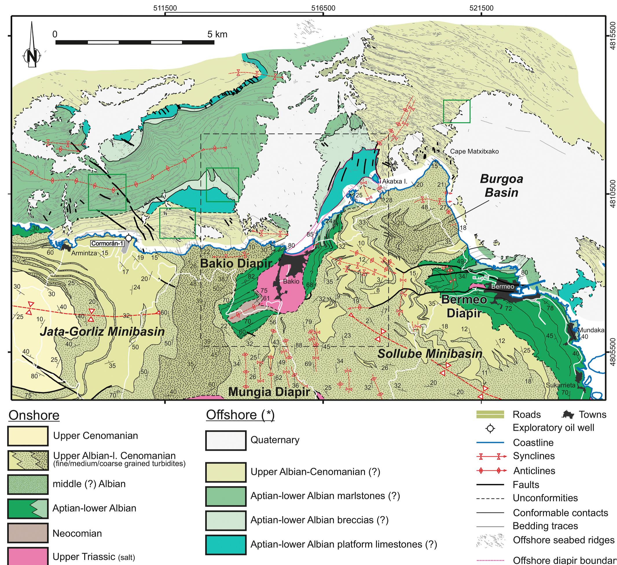Detailed geologic map of the study area. westernmost and Detailed geologic map of the study area. westernmost and