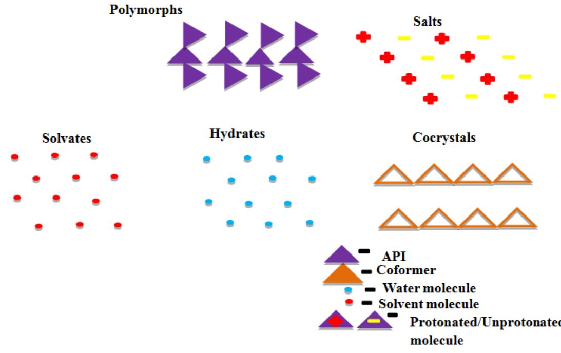 Shows the difference between co-crystals and others [1] the