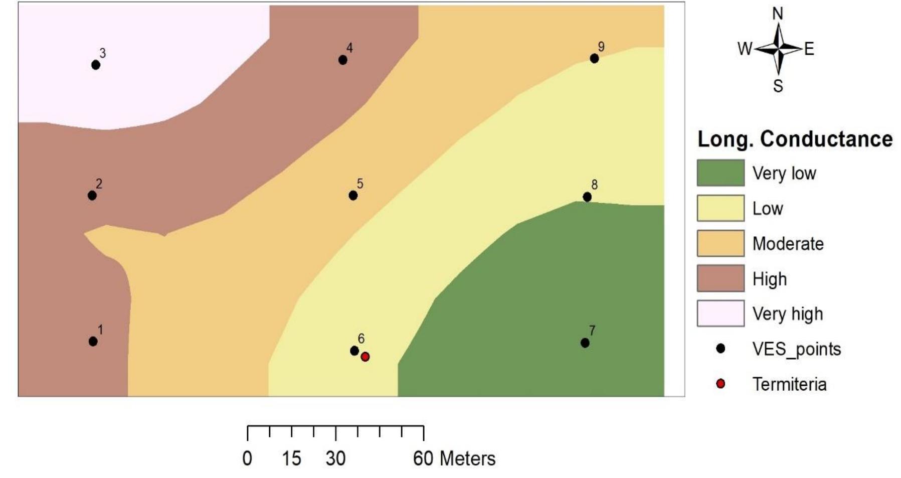 Longitudinal conductance map.