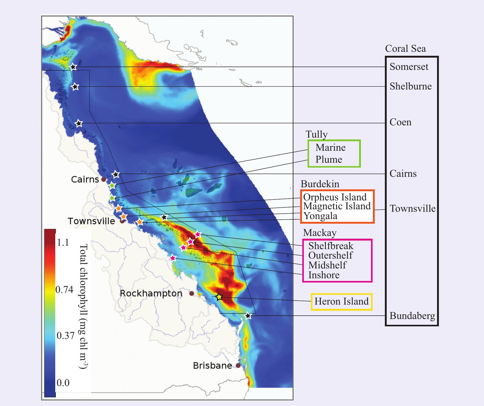 Cs4.1 regions and locations on the gbr covered in the