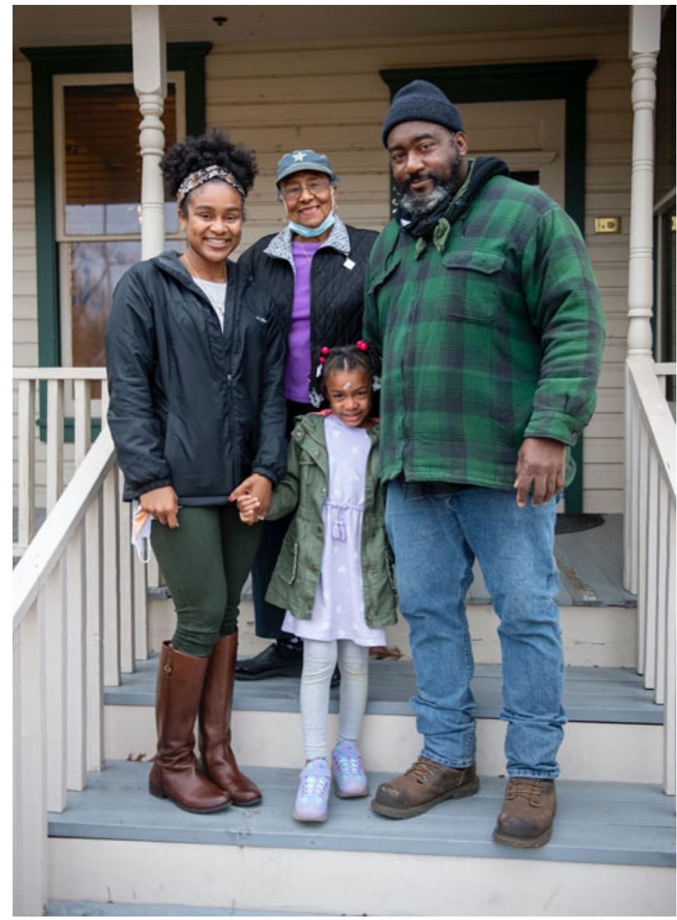 Four generations of the clark family—direct de- scendants of