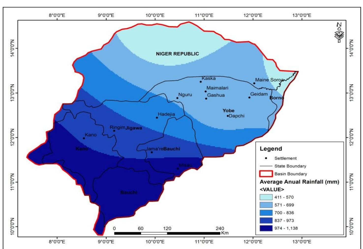 Kyrb annual rainfall spatial variability patterns pee