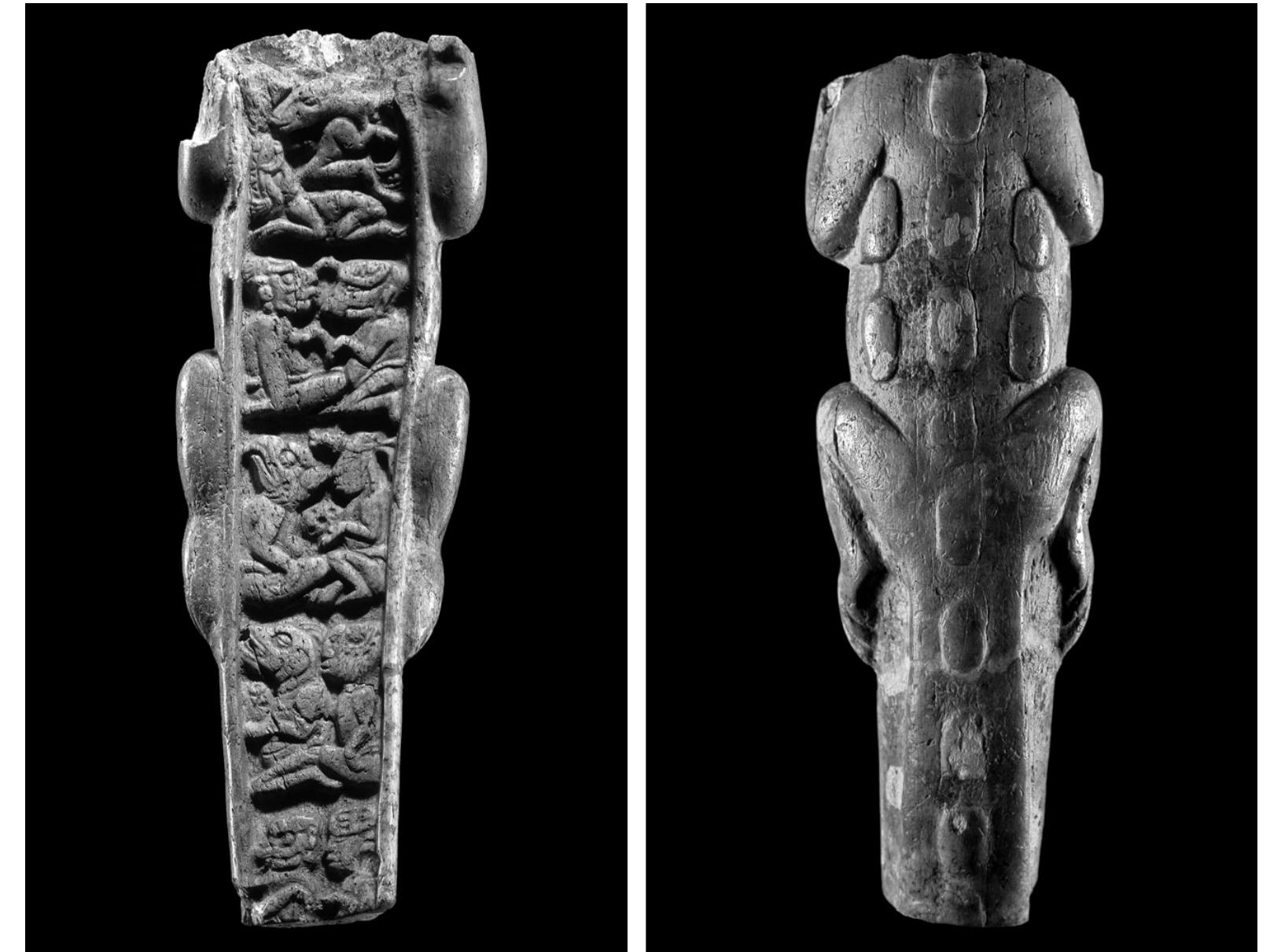 3.1 full-figure maya glyphs, glyphs on belly of crocodile or