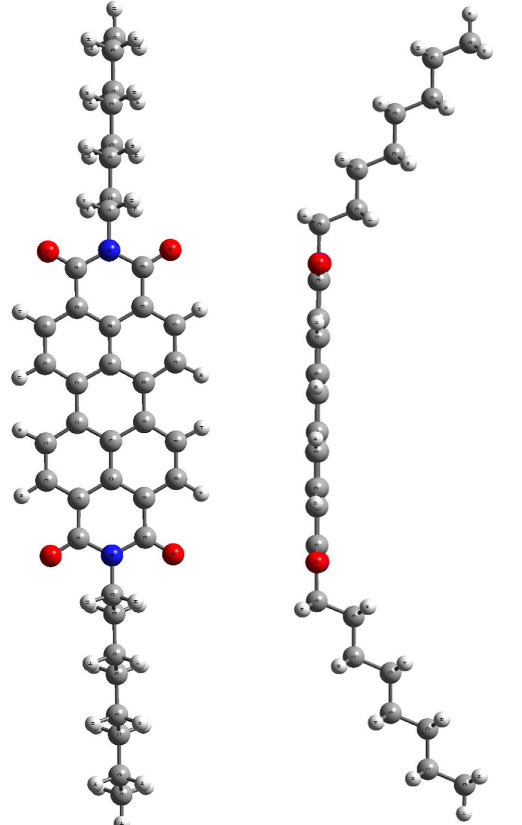 Different views of optimized ground state geometry of