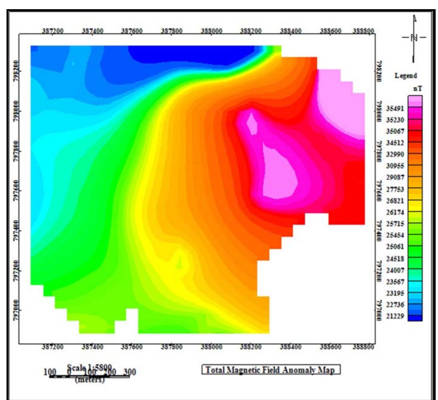 Geoelectric section along profile 2. figure 12. total