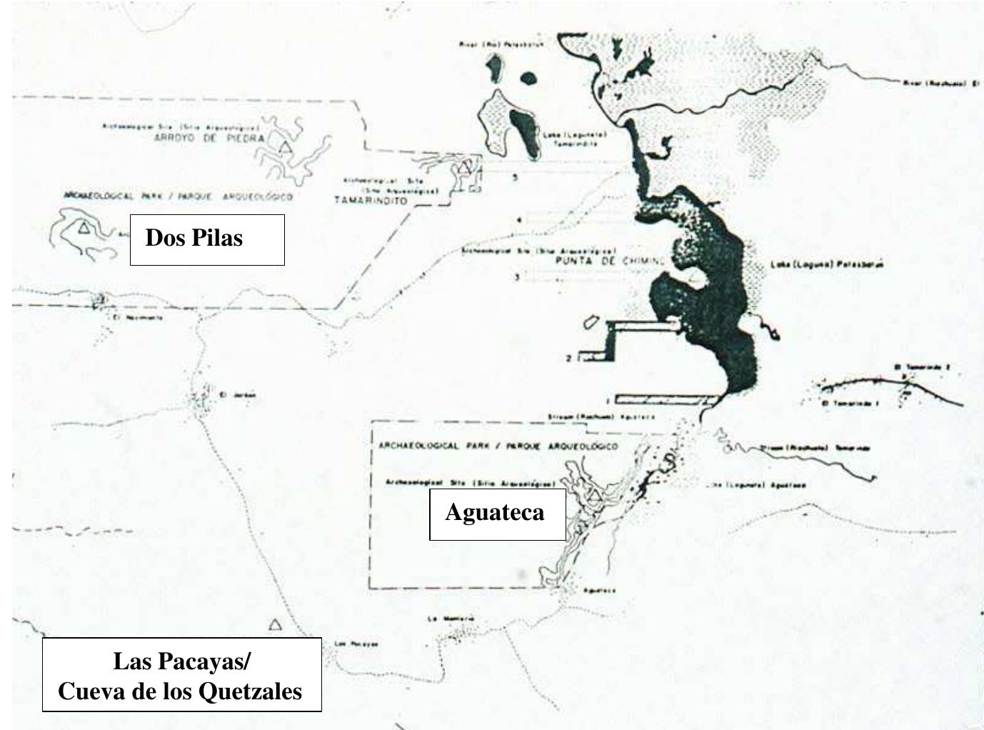 Map of the petexbatun region showing the location of las