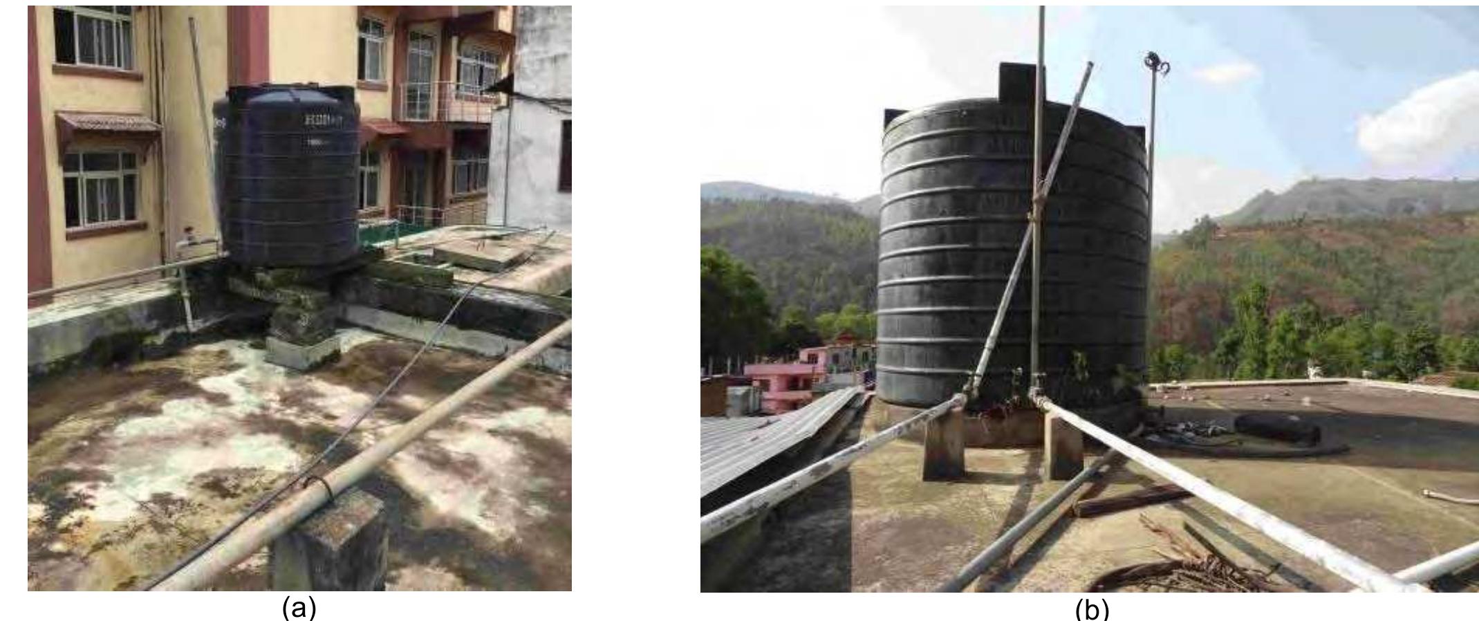 -27. examples of plastic rooftop water tanks that are