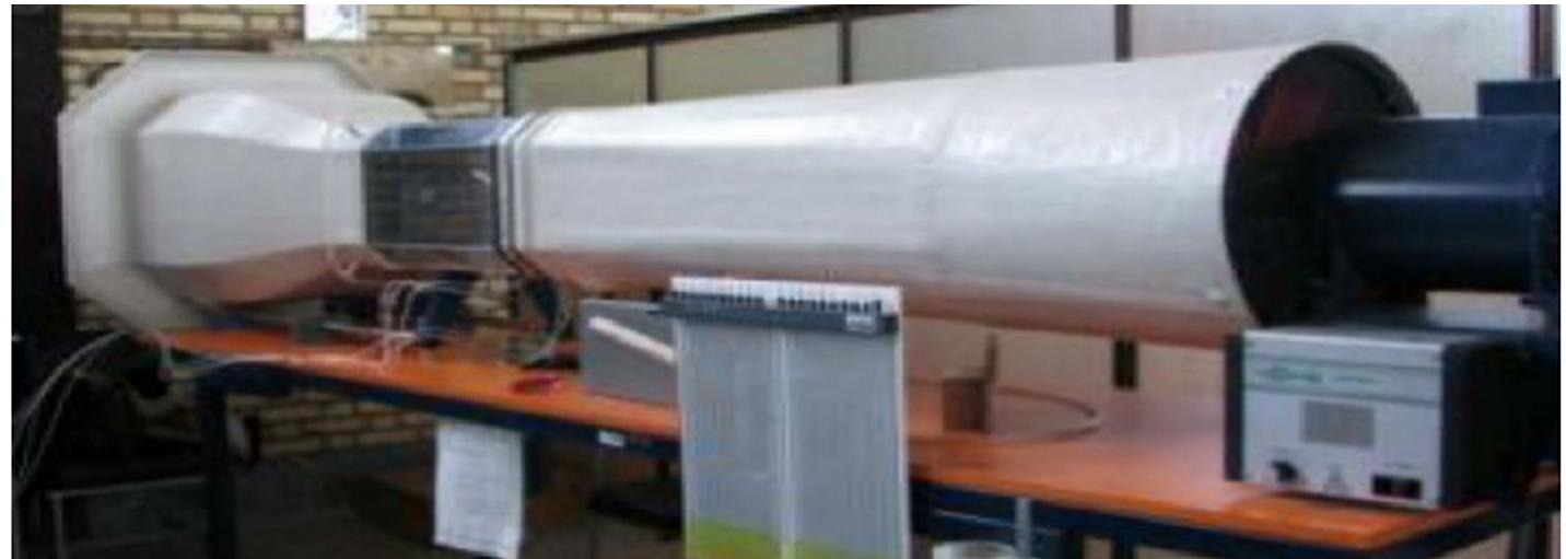 The open loop wind tunnel fig. 3. dimensions of the mid.