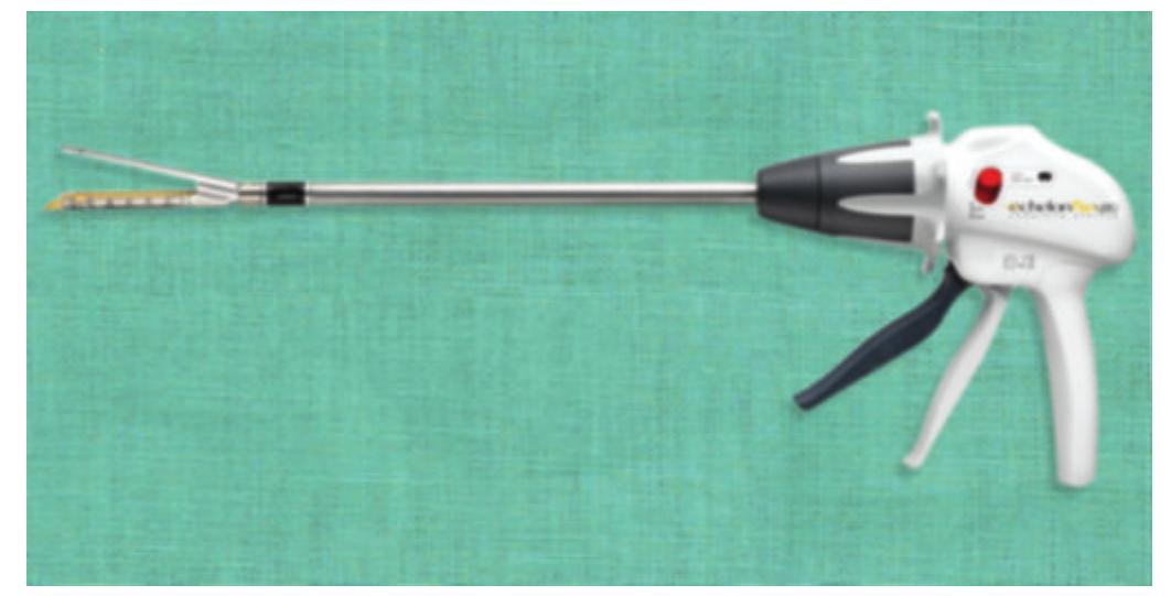 Endopath articulating endoscopic linear stapler.