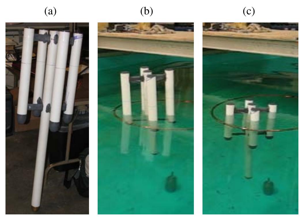 1:10 scale model of dc2 wave energy buoy in wavetank