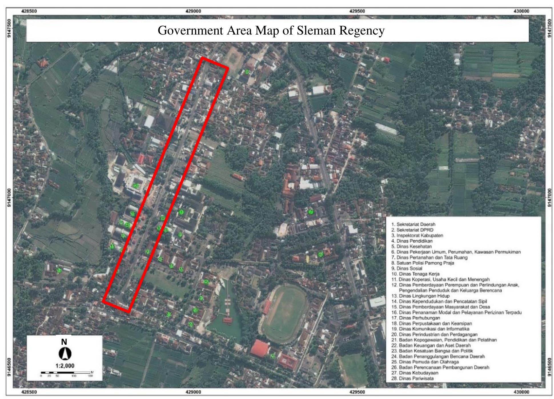 Parasamya street map (source: sleman regency government)