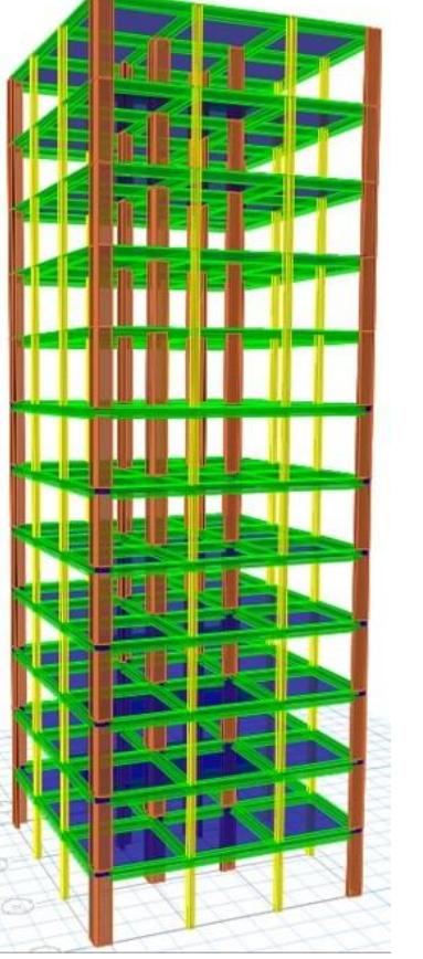 Etabs 3d models of shear wall bracing figure 8. etabs 3d