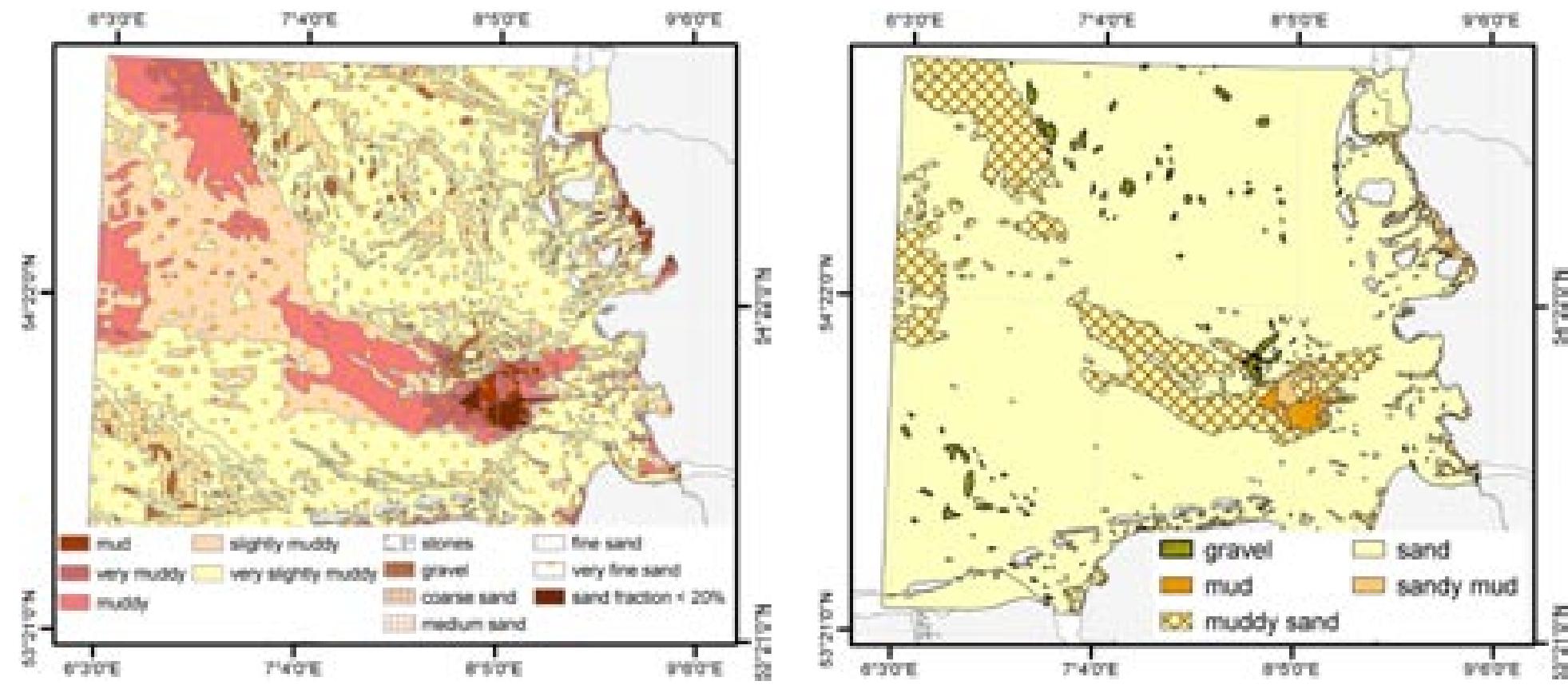 Original sediment map of the german bight (figge, 1981)