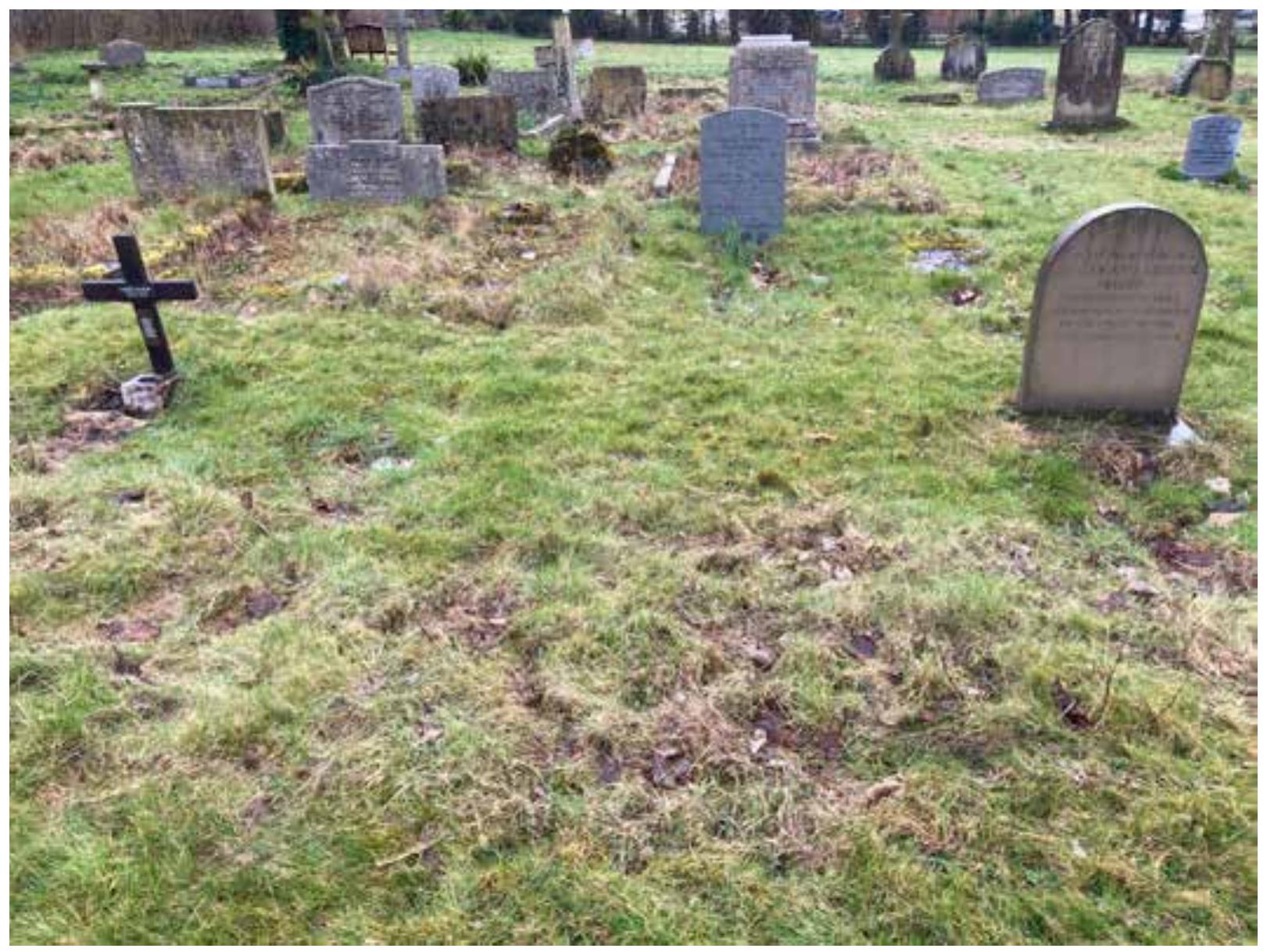 Dorothy mackay’s unmarked grave at st dunstan’s churchyard,
