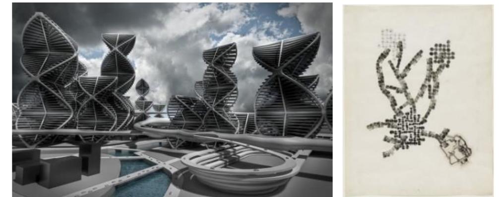 Kisho kurokawa, helix city project, tokyo, japan (plan)