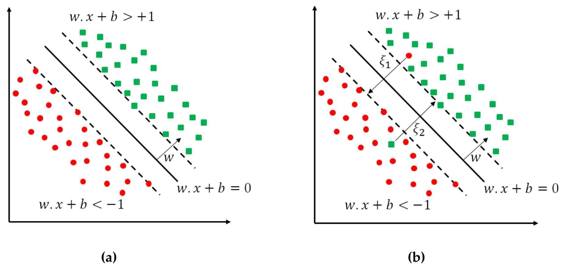 schematic representation of a support vector machine