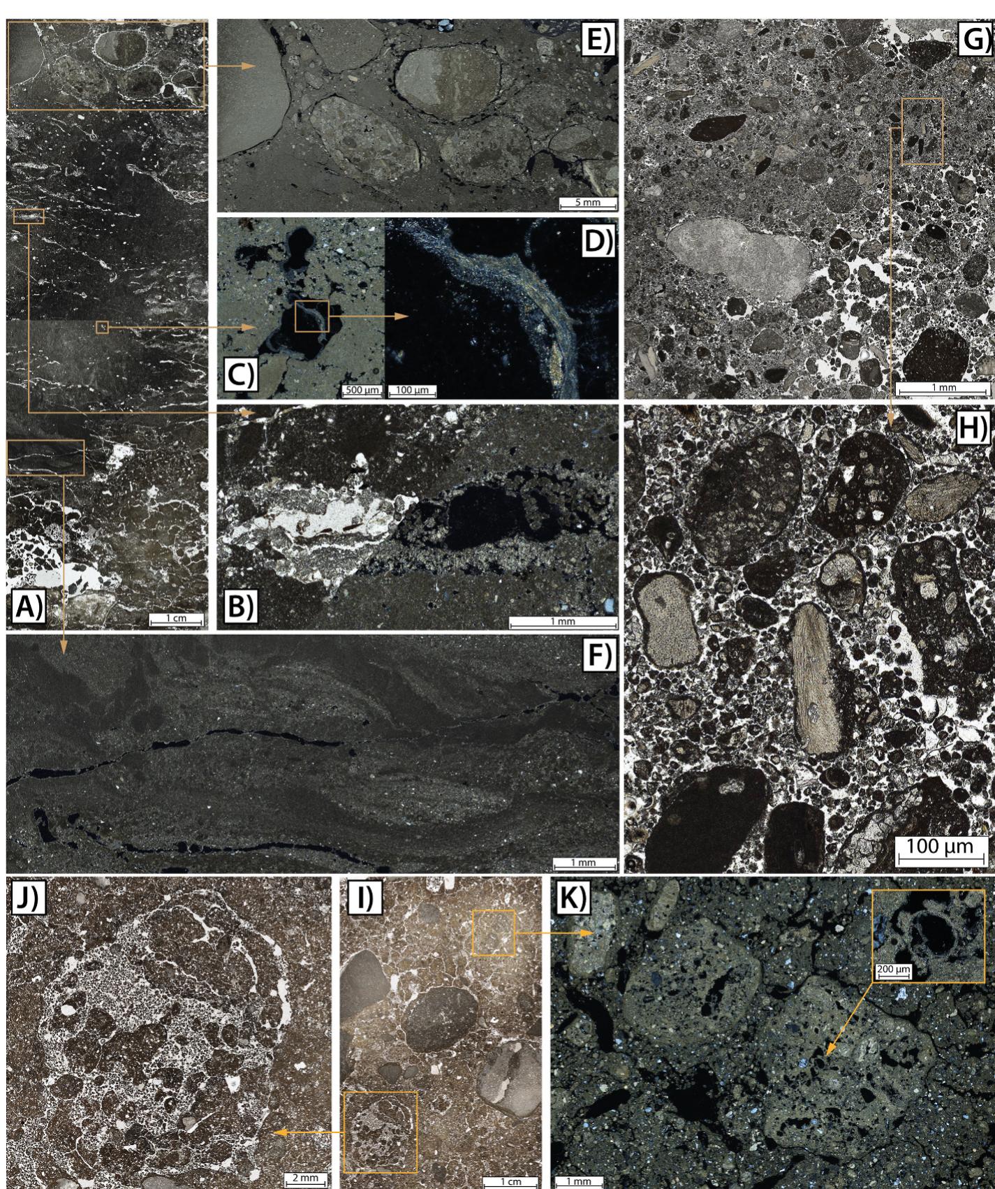 Micromorphological features of the soils formed prior to the
