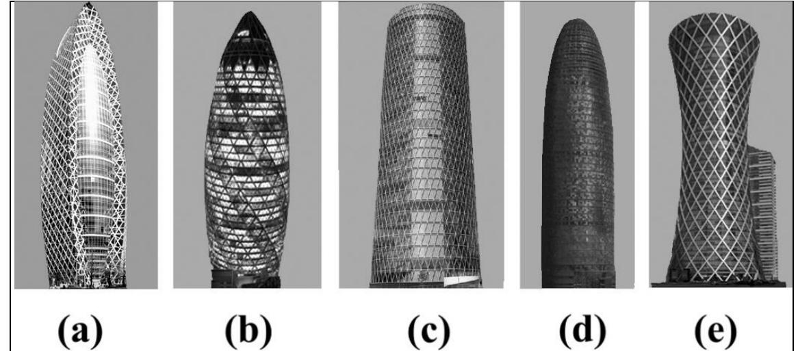 Rotor type of high-rise buildings: (a) mode gakuen cocoon