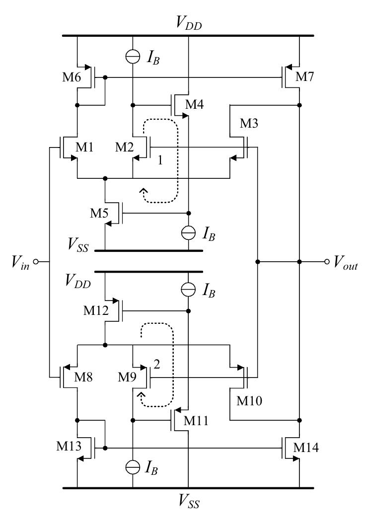 Figure 3 - A Novel Structure of Wide-Swing CMOS Voltage