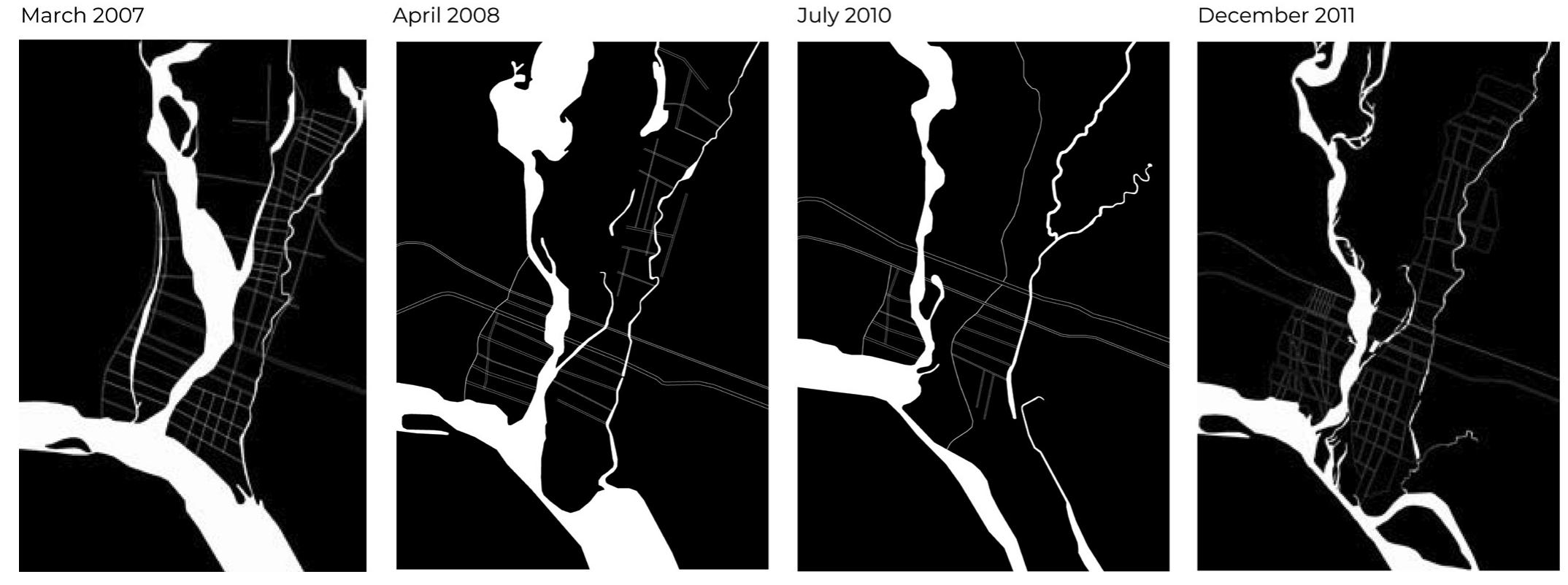 Map 6: geographic transformation of kumbh mela site at