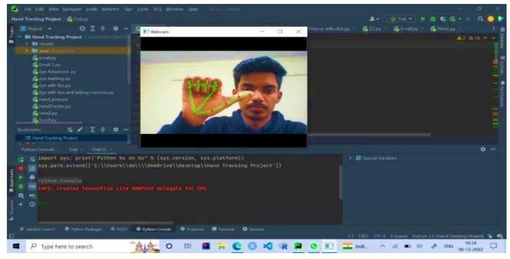 To move the cursor, the pyautogui package is used. with the