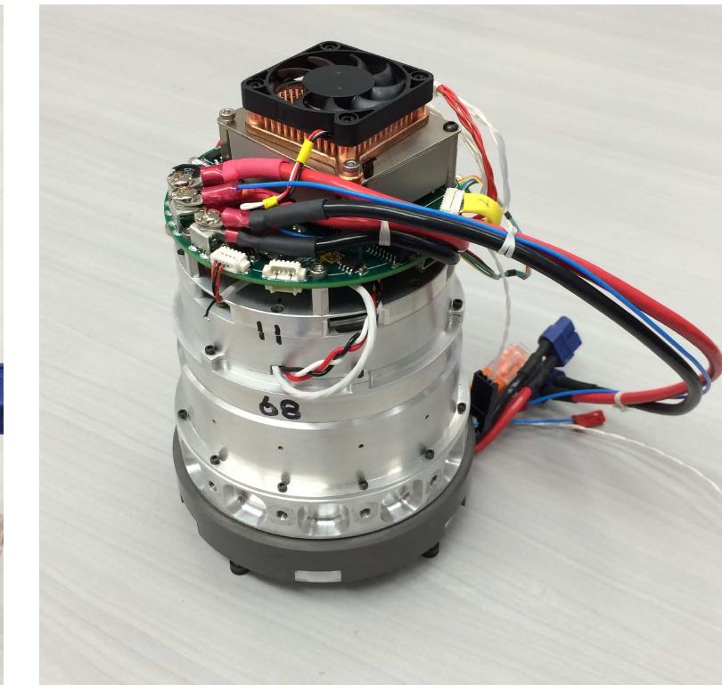 (a) robosimian actuator showing the output side with power