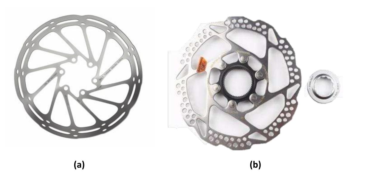 - the method of mounting the disc to the hub of the bike