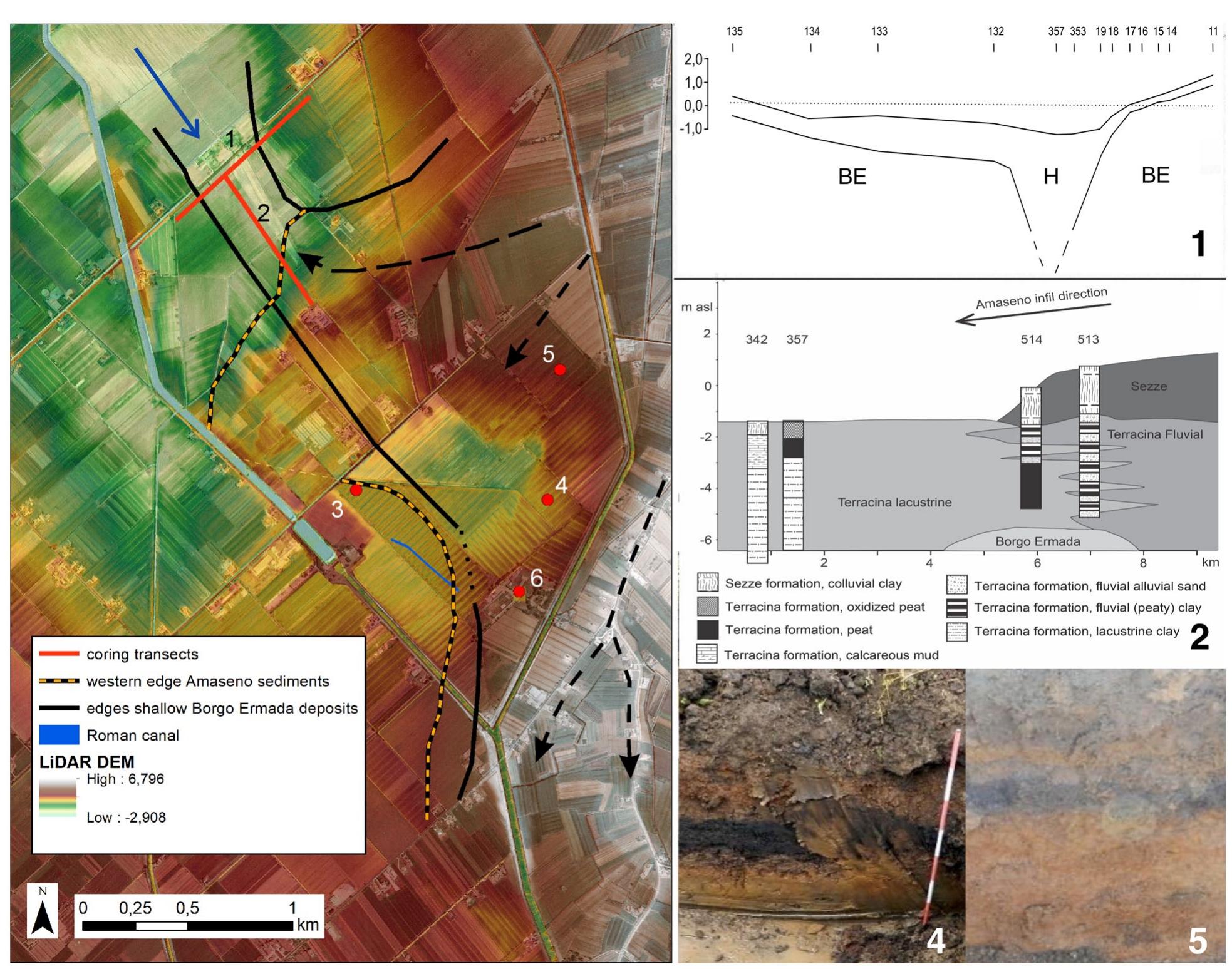 The la cotarda area. map showing the boundaries of the deep