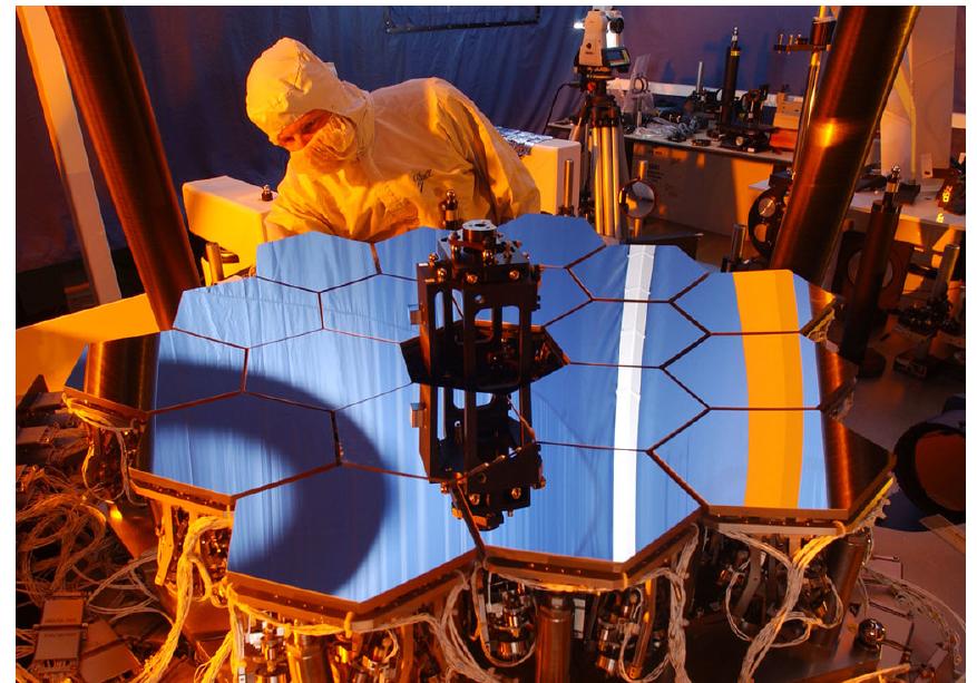 The jwst test bed telescope (tbt) is a 1:6 scale model of