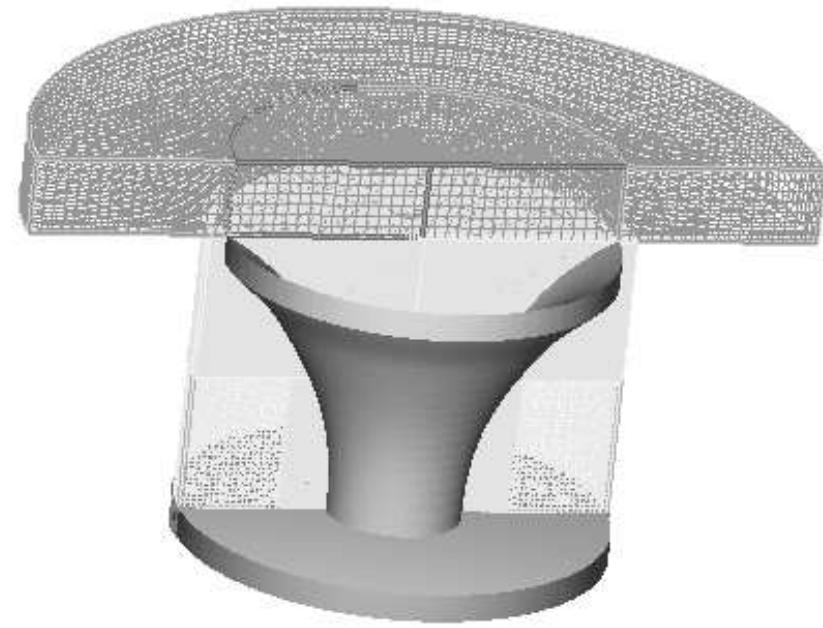 A. flow bed geometry of spillway models