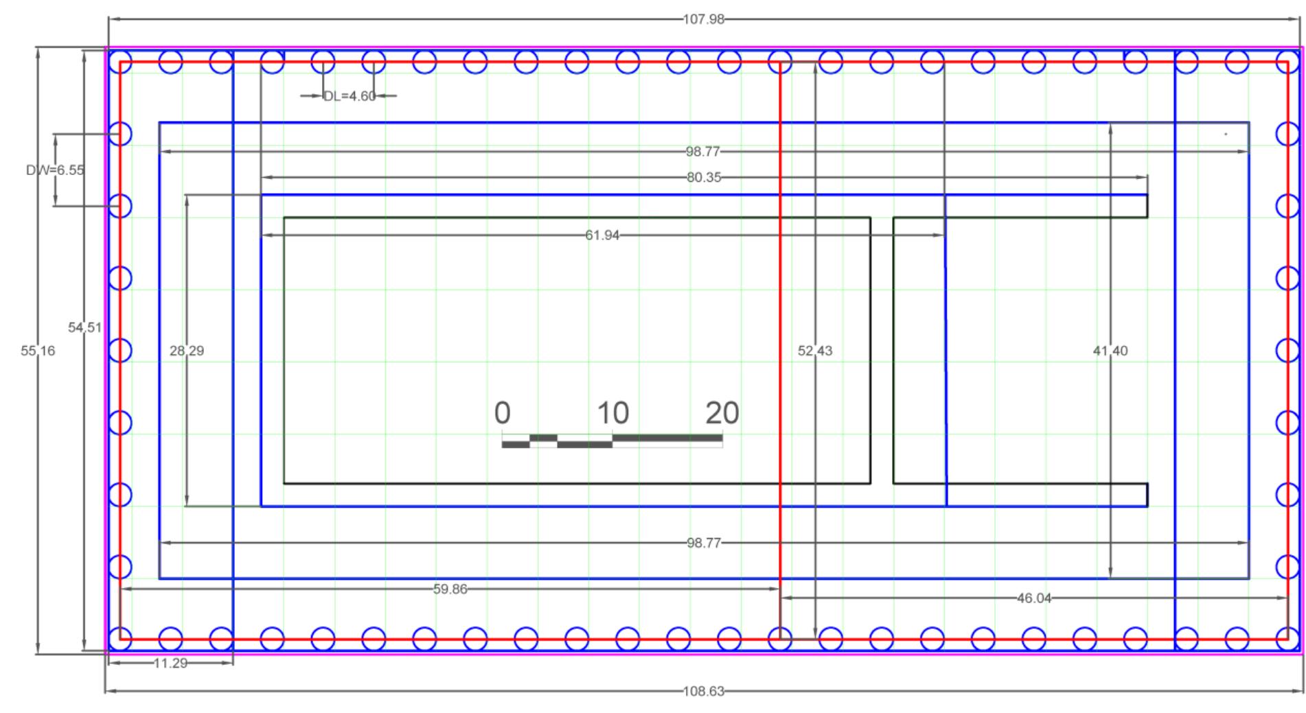‘igure 1: simplified plan of the second peripteros temple of