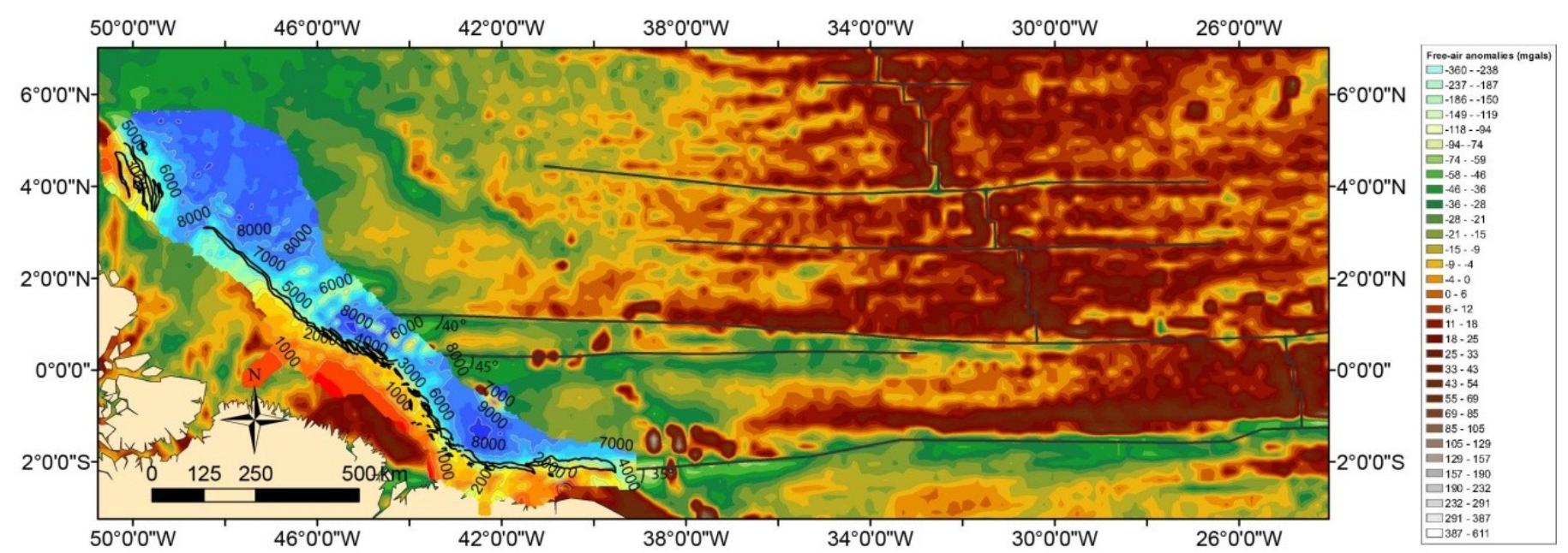 -14. structural map of the brazilian equatorial margin and