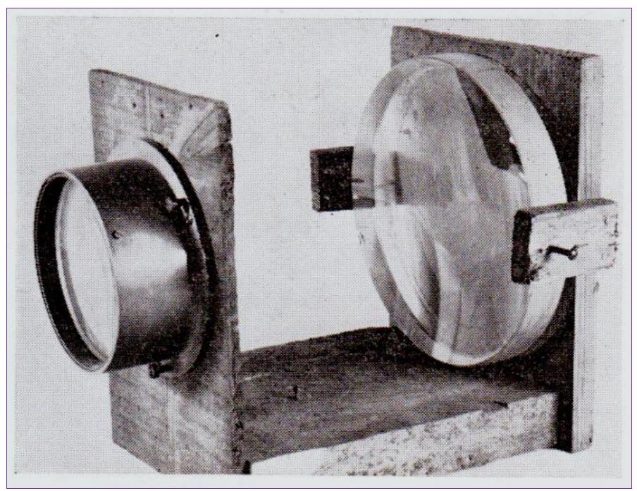 Schmidt’s prototype 3-lens camera as shown in wachmann’s