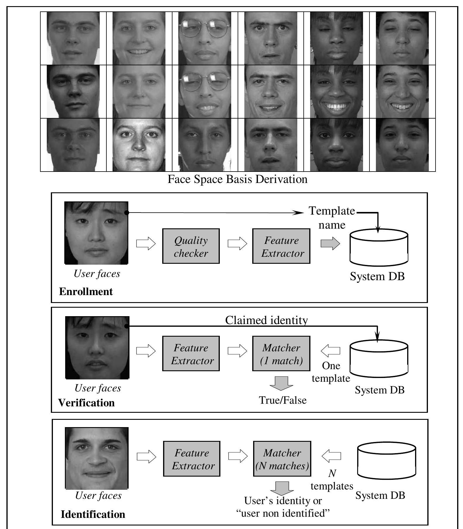 Specific query p and gallery g as subsets of q and t. figure