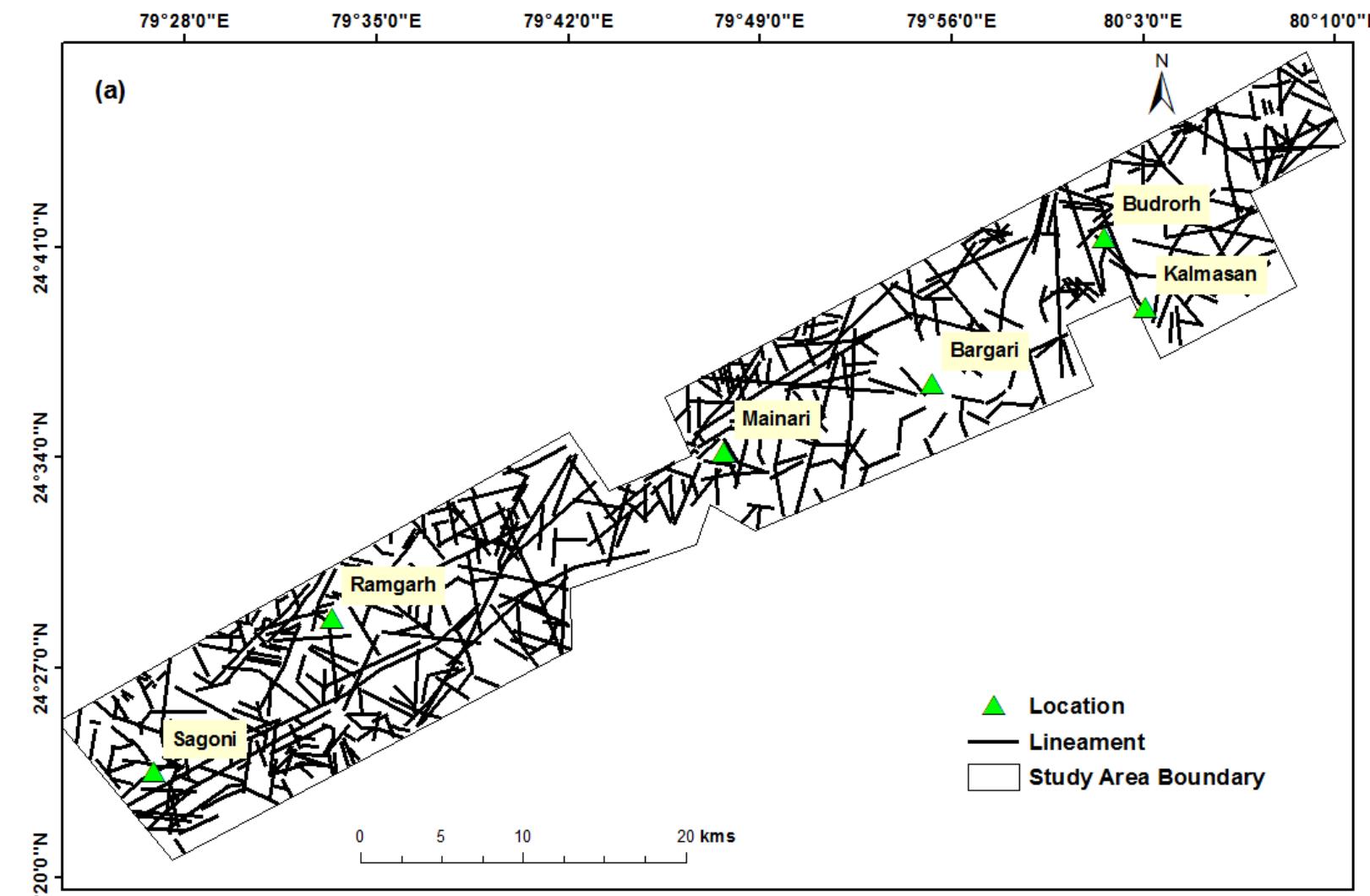 Figure 3 - Identification of Potential Zones for Kimberlite