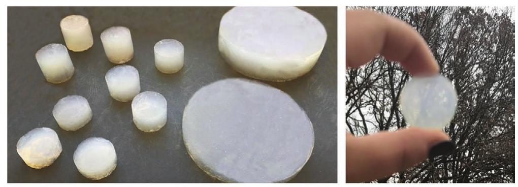 Silica aerogel samples. reproduced with permission.!] copy-