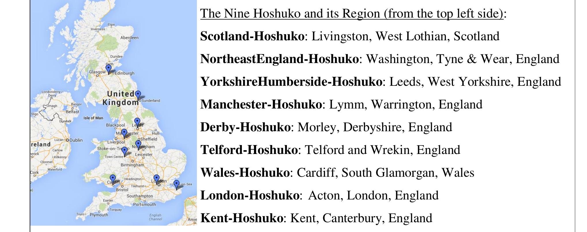 Japanese hoshuko’ (original school names are shown in table