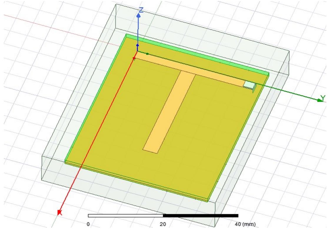 Microstrip filter in 3d modeler in ansys hfss 3d modeler the