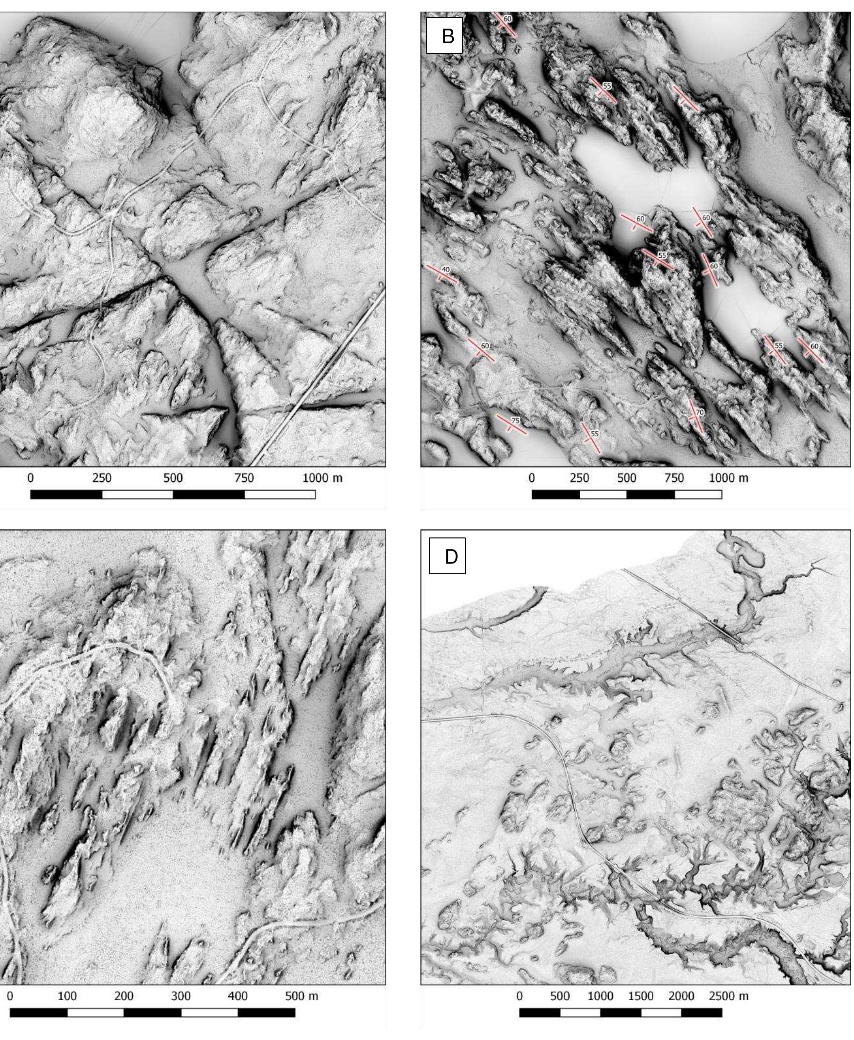 Examples of expressions in the lidar source data used to