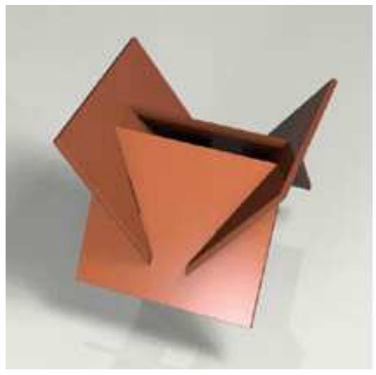 Tetrahedral structure figure 6: steel, 104 pieces figure 5: