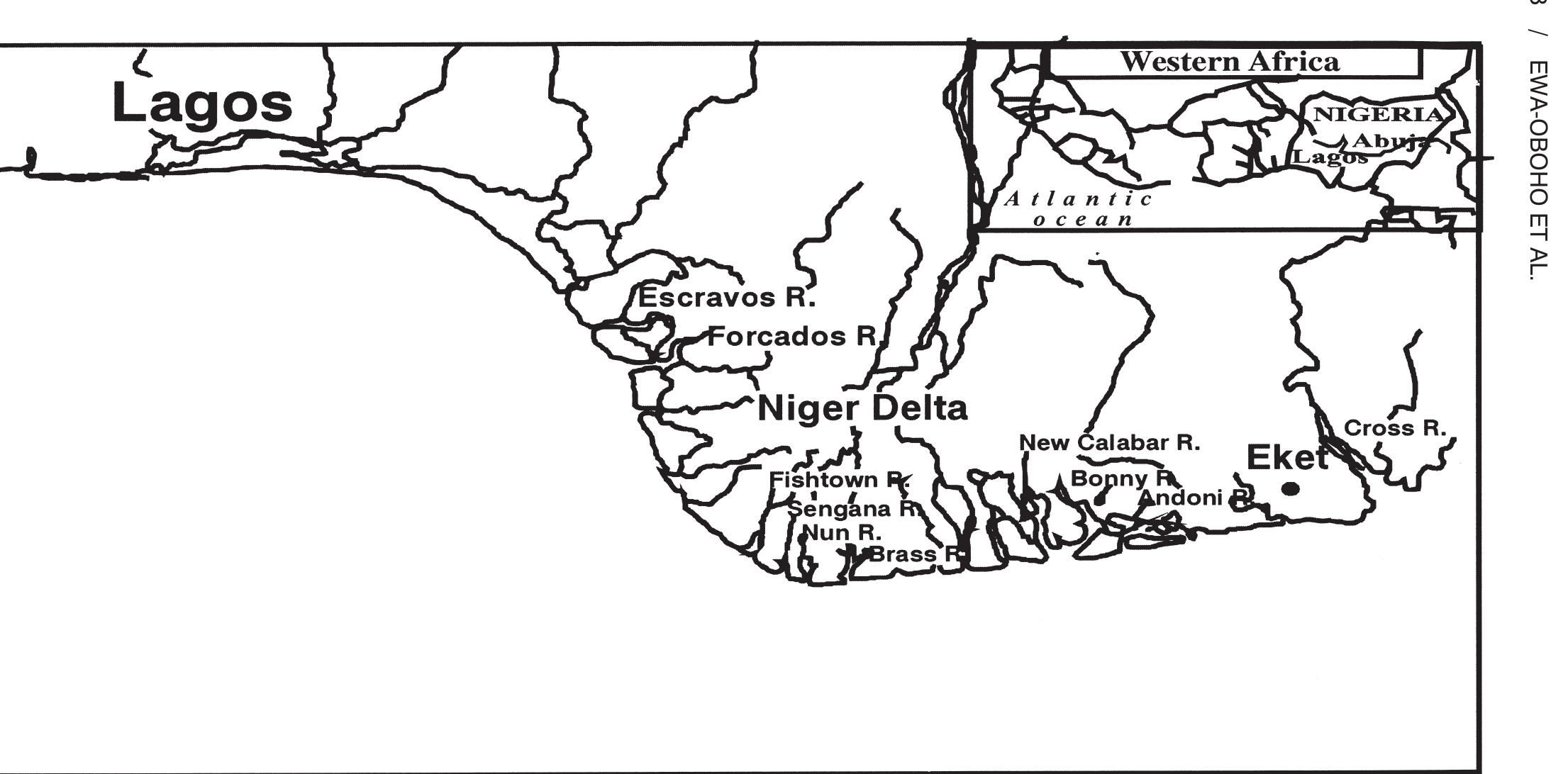 Figure 1 - Mangrove Ecosystem of the Niger Delta: