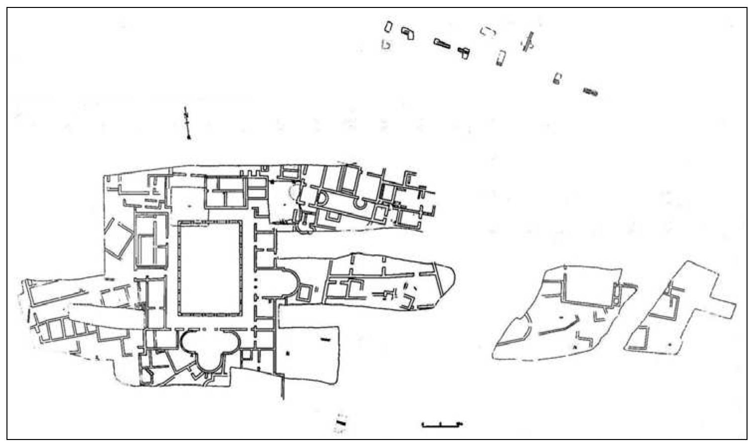 Map of the roman villa of patti marina (voza 1984, p. 15,